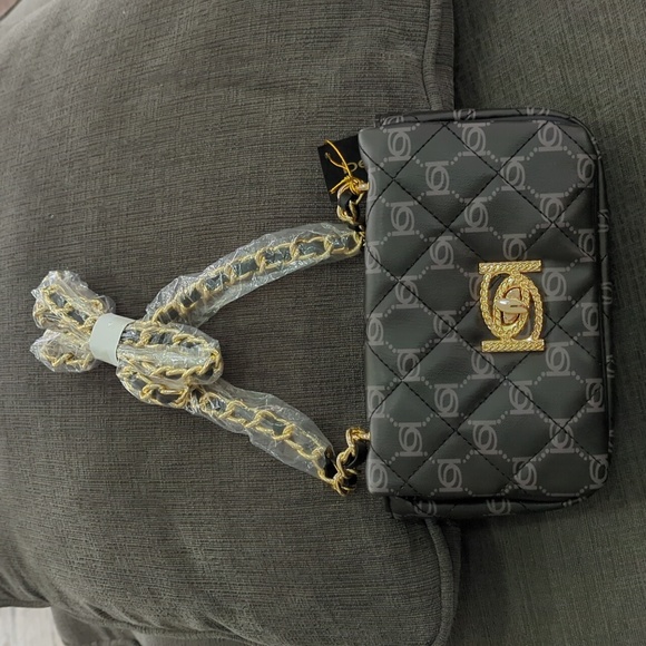bebe | Bags | New Bebe Liv Monogram Crossbody Blackgrey Logo 224 | Poshmark